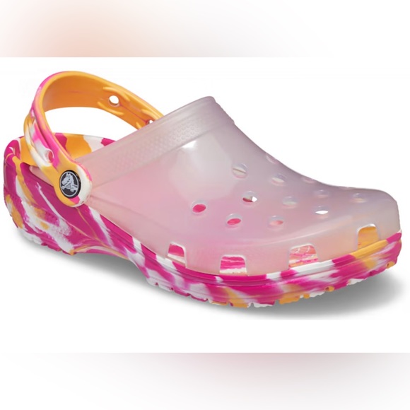CROCS | Shoes | Crocs Classic Translucent Marbled Clog | Poshmark
